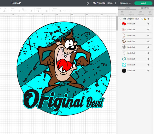 Taz | Digital Cut File | SVG | PNG