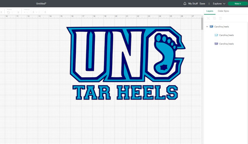 UNC | Cutting Image | SVG | PNG
