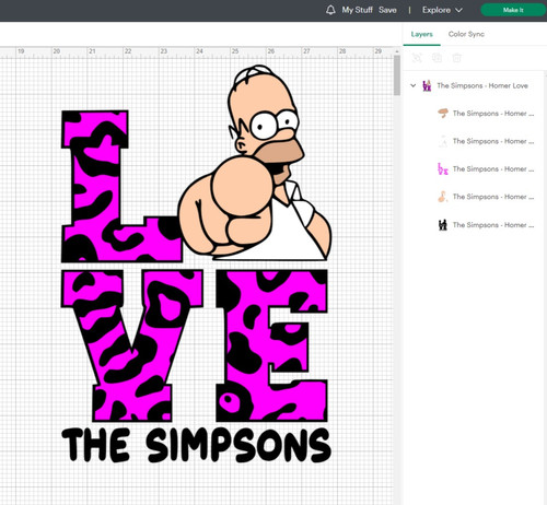 Homer Simpson | Digital Cut File | SVG | PNG