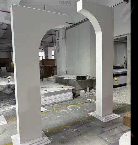 Prestige White Split Arch Backdrop walkway Hire | Jaydas Events