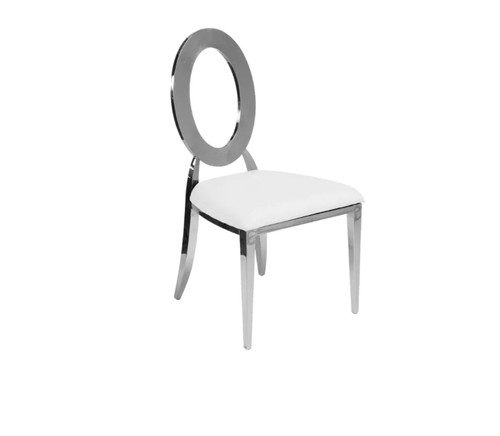 O back halo silver dior chair hire | Jaydas Events