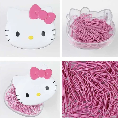 Hello Kitty Paper Clips With Case | Akiba House
