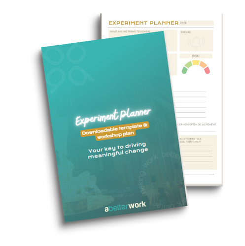 Experiment Planner | Template and Workshop Plan | A Better Work