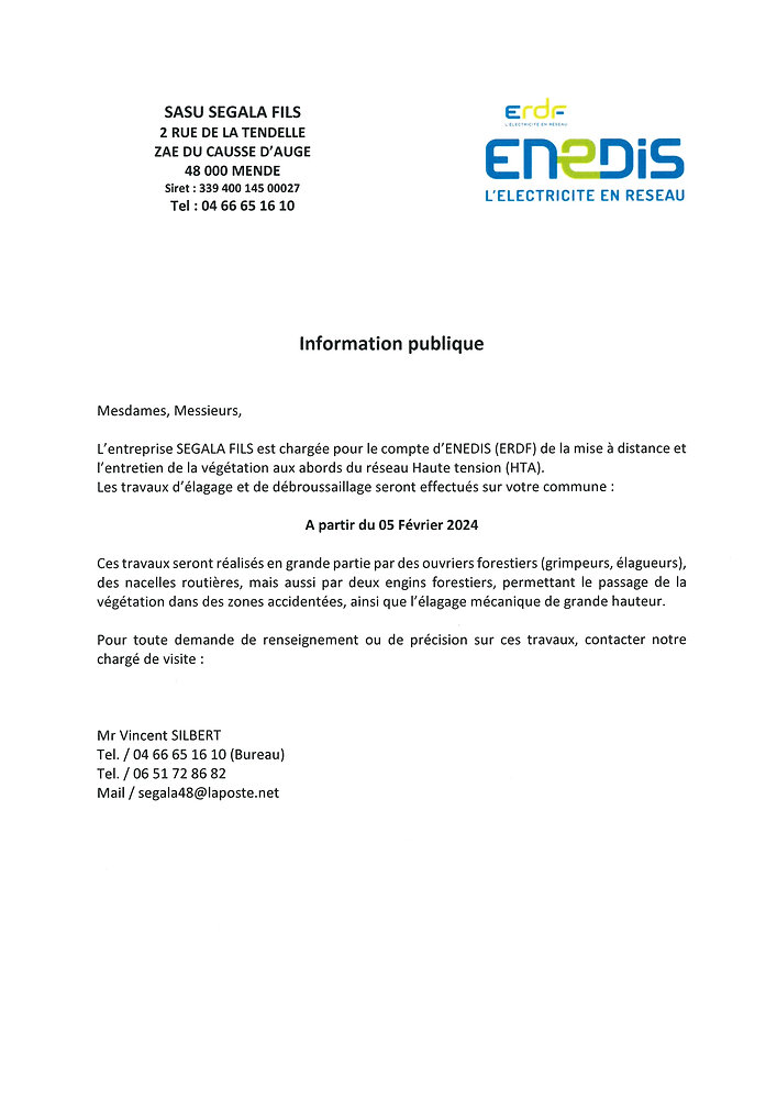 ELAGAGE ET DEBROUSSAILLAGE AUX ABORDS DU RESEAU HAUTE TENSION A PARTIR ... ELAGAGE ET DEBROUSSAILLAGE AUX ABORDS DU RESEAU HAUTE TENSION A PARTIR ...
