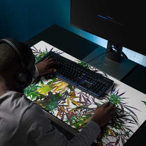 Rainbow Cannabis Gaming Mouse pad | Carolina Cannabis
