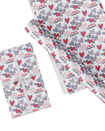 HEARTS WRAPPING PAPER | Paprika Design