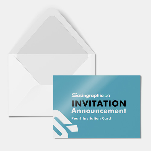 Pearl Invitation Card | Satin Graphic