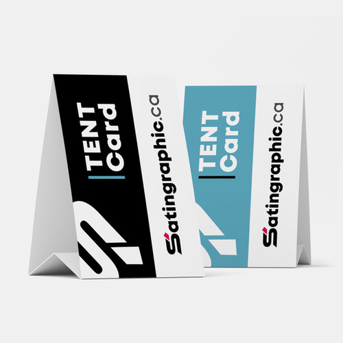Matte Finish Tent Card | Satin Graphic