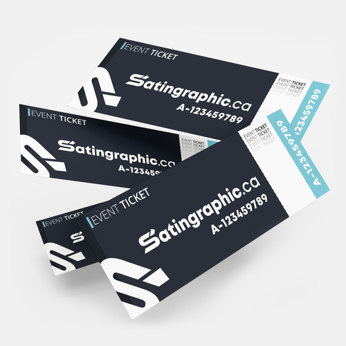 Numbered Ticket | Satin Graphic