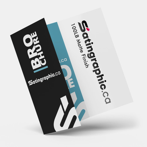 100lb Matte Finish Brochure | Satin Graphic