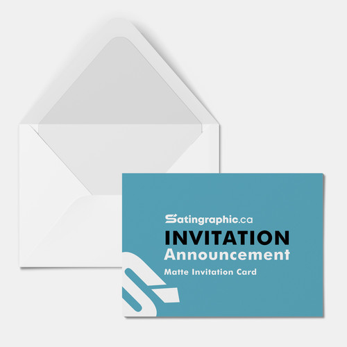 Matte Finish Invitation Card | Satin Graphic