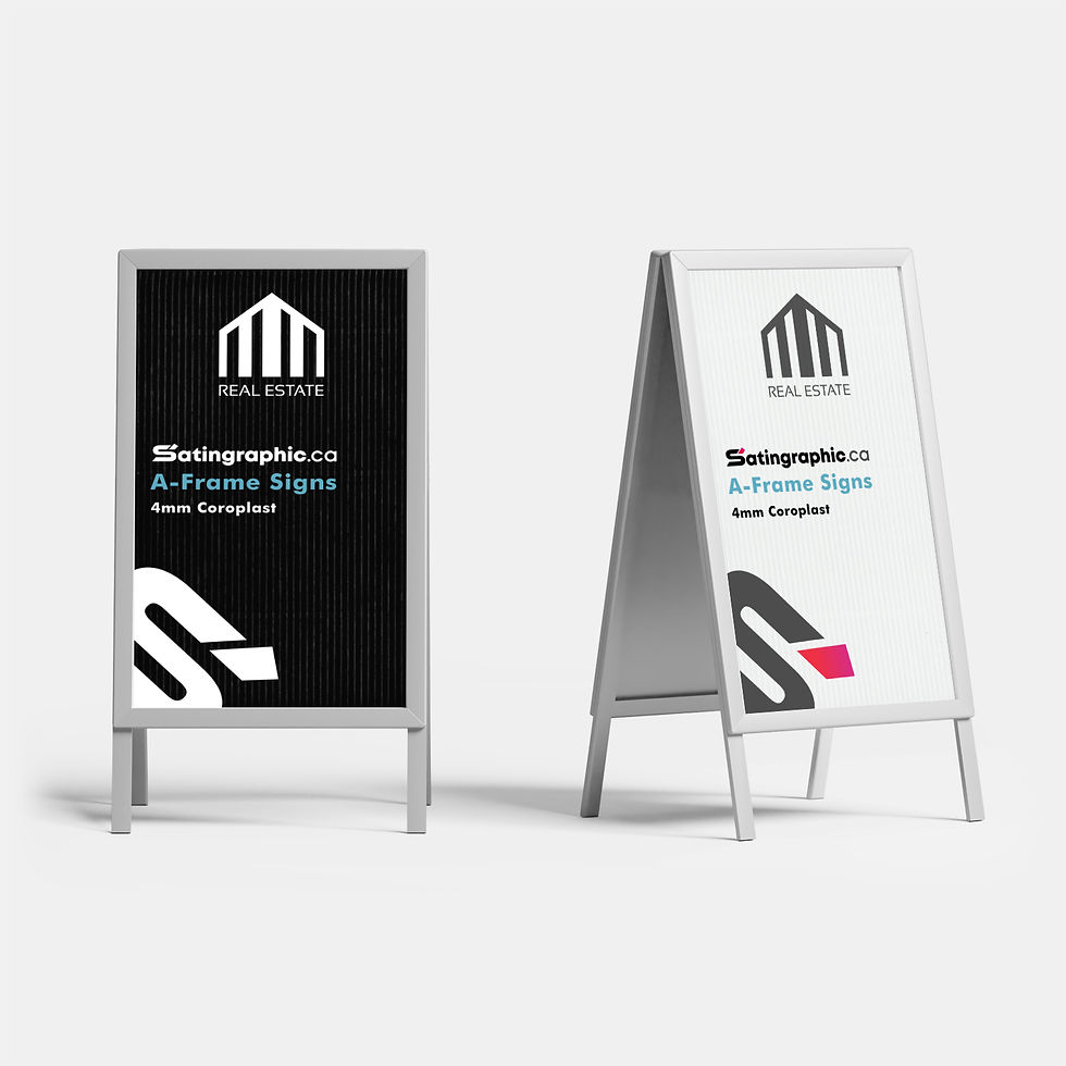 Satin Graphic | A-Frame Signs | +1 (905) 962-6222