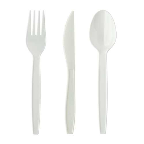Sabert - White CPLA Natural Compostable Cutlery Knife | Greenview Gate