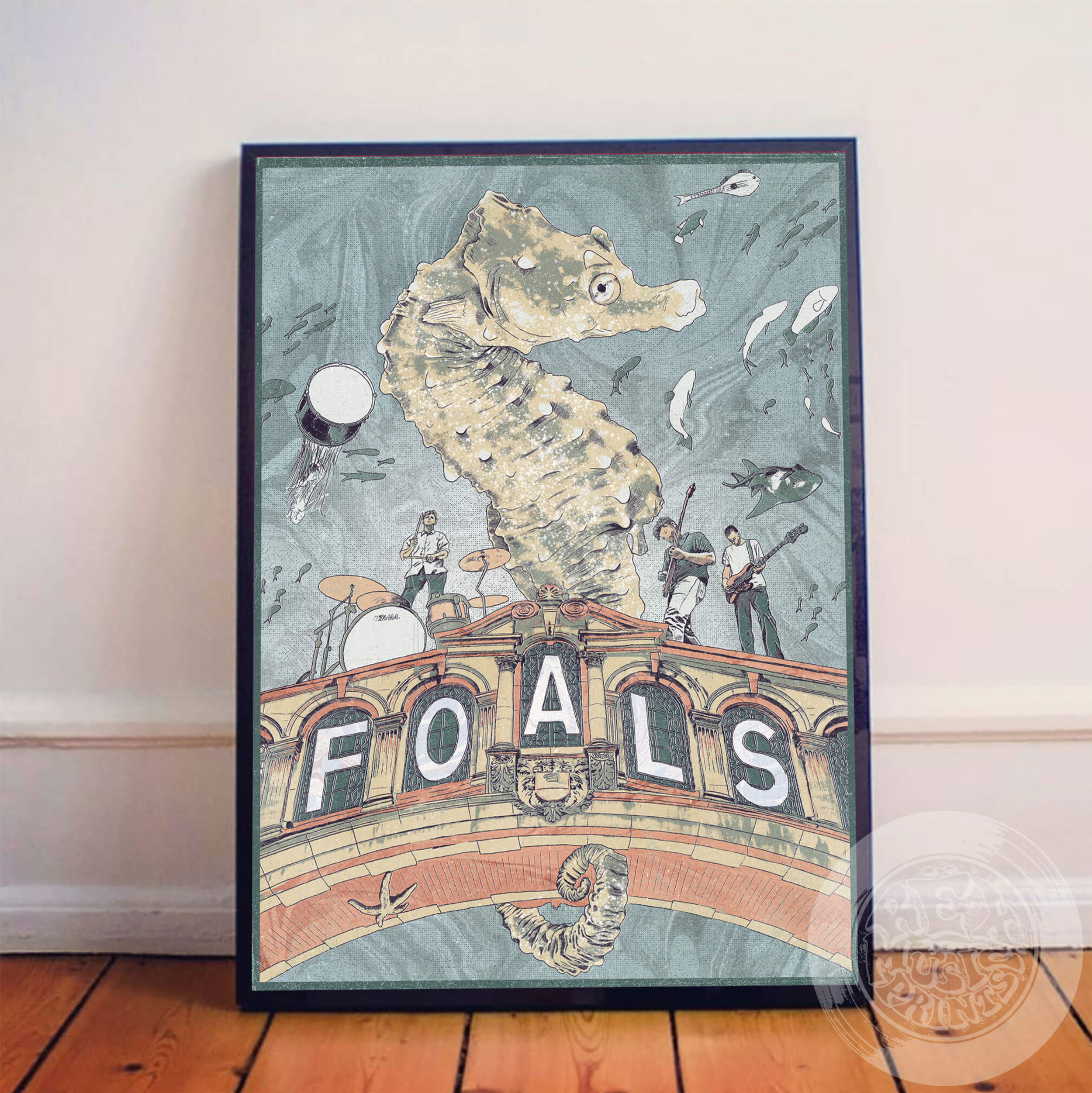 FOALS Band Poster – Hand-Drawn Wall Art