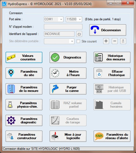 Logiciel HYDROEXPRESS | hydrologic