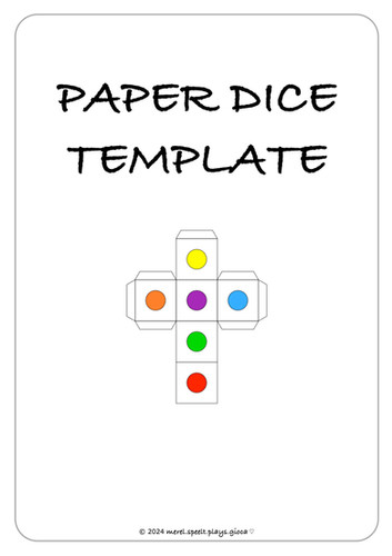 Paper Dice Folding Template | m.speelt.plays.gioca