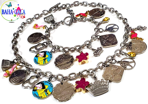 Authentic Bahamian Coins & Charm Stainless Steel Necklace & Bracelet ...