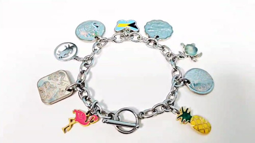 BG Charm Bracelet. Accented with the new $0.25 Cent piece coin. | bahagala