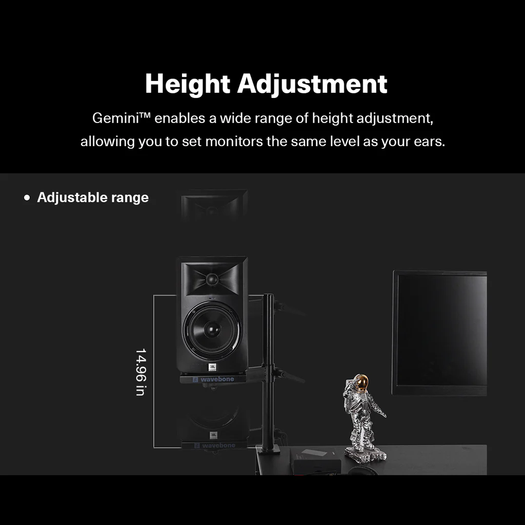 Wavebone Gemini™ Studio Monitor Desk Stand Pair | AV Caribbean | https://static.wixstatic.com ...