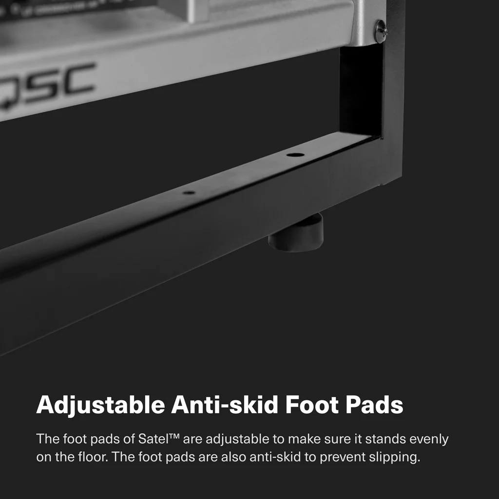 Wavebone Satel™ 3way Face Rackmount-Beautiful Wood & Steel Black 13U Rack Space | AV Caribbean ...