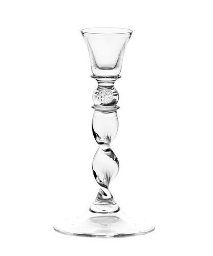 Glass twisted candlestick by Juliska | Everyday Elegance