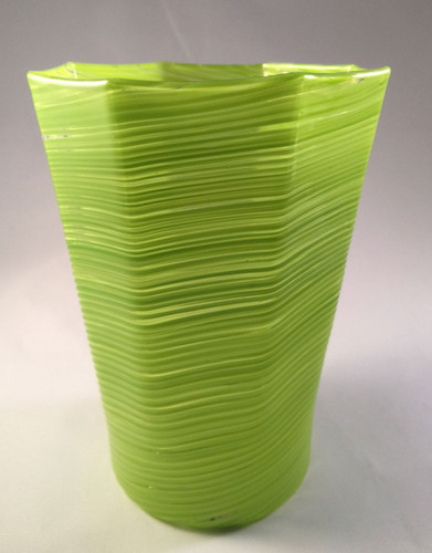 Twisted Octagonal Tumbler in Green | Everyday Elegance