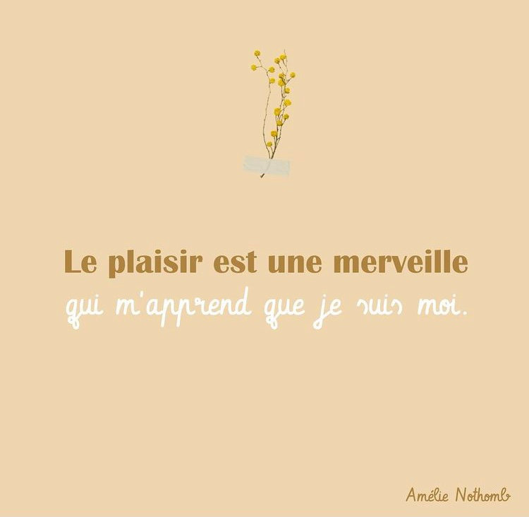 QUEL PLAISIR DANS VOTRE VIE