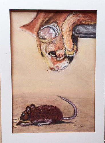 Cat and Mouse by Pat Hunter | artwestgallery