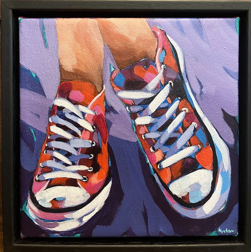 Jane Hinton Red Sneakers | artwestgallery