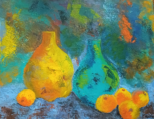 Pat Hunter Peaches and Wine | artwestgallery