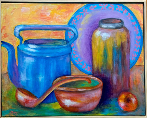Colour in the Kitchen by Irena A James | artwestgallery