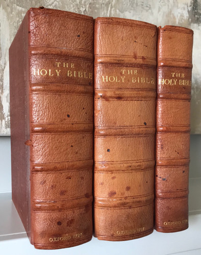 Interleaved 1727/1726 Three volume King James (Baskett) Bible | Patrick ...