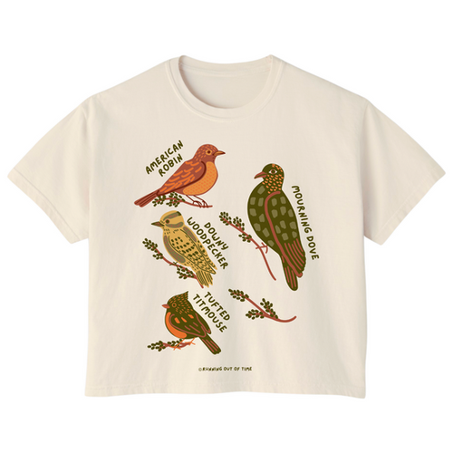 Backyard Birds Boxy Tee | Running Out Of Time