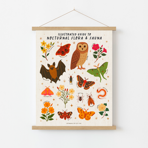 Nocturnal Nature Canvas Poster | Running Out Of Time