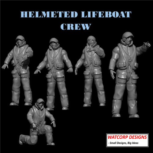 1:12 SCALE LIFEBOAT CREW WITH HELMETS | WatcorpDesigns