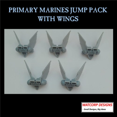 Primary Marines jump pack with wings | WatcorpDesigns