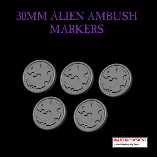 32mm Alien Ambush Tokens | WatcorpDesigns
