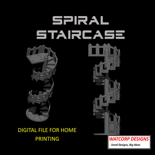 Spiral Staircase digital STL | WatcorpDesigns