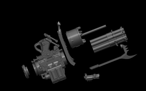 Chaos Knight Chain Cannon STL | WatcorpDesigns
