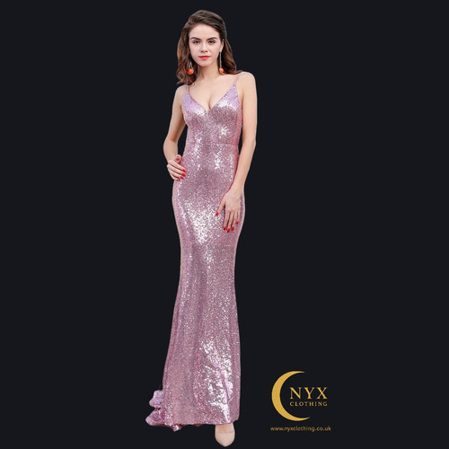 Angelica Pink Sequin Prom Dress - Nyx Elite Dress Collection | Nyx ...