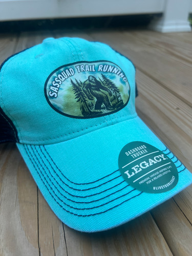 Sassquad Teal Trucker Hat | SassquadTrailRunning
