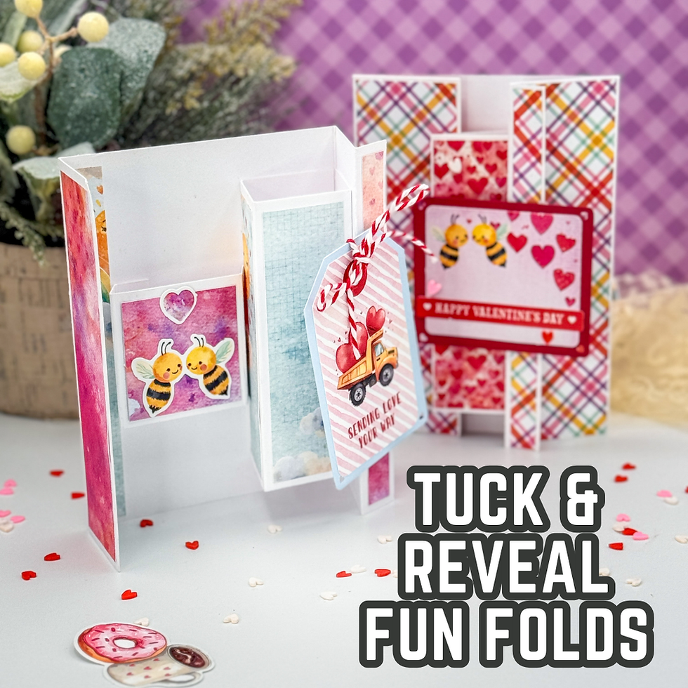 Tuck & Reveal Fun Fold Cards | Paper Rose Studio