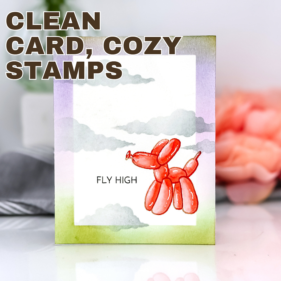 Clean and Simple Card with The Rabbit Hole Designs Stamps