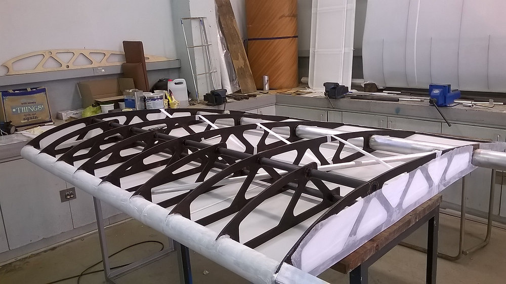 Wing covering finished