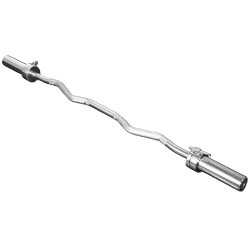 Gympak One Piece EZ Curl Bar, Solid - For 35-52.5 LB Bar, Assembly Only ...
