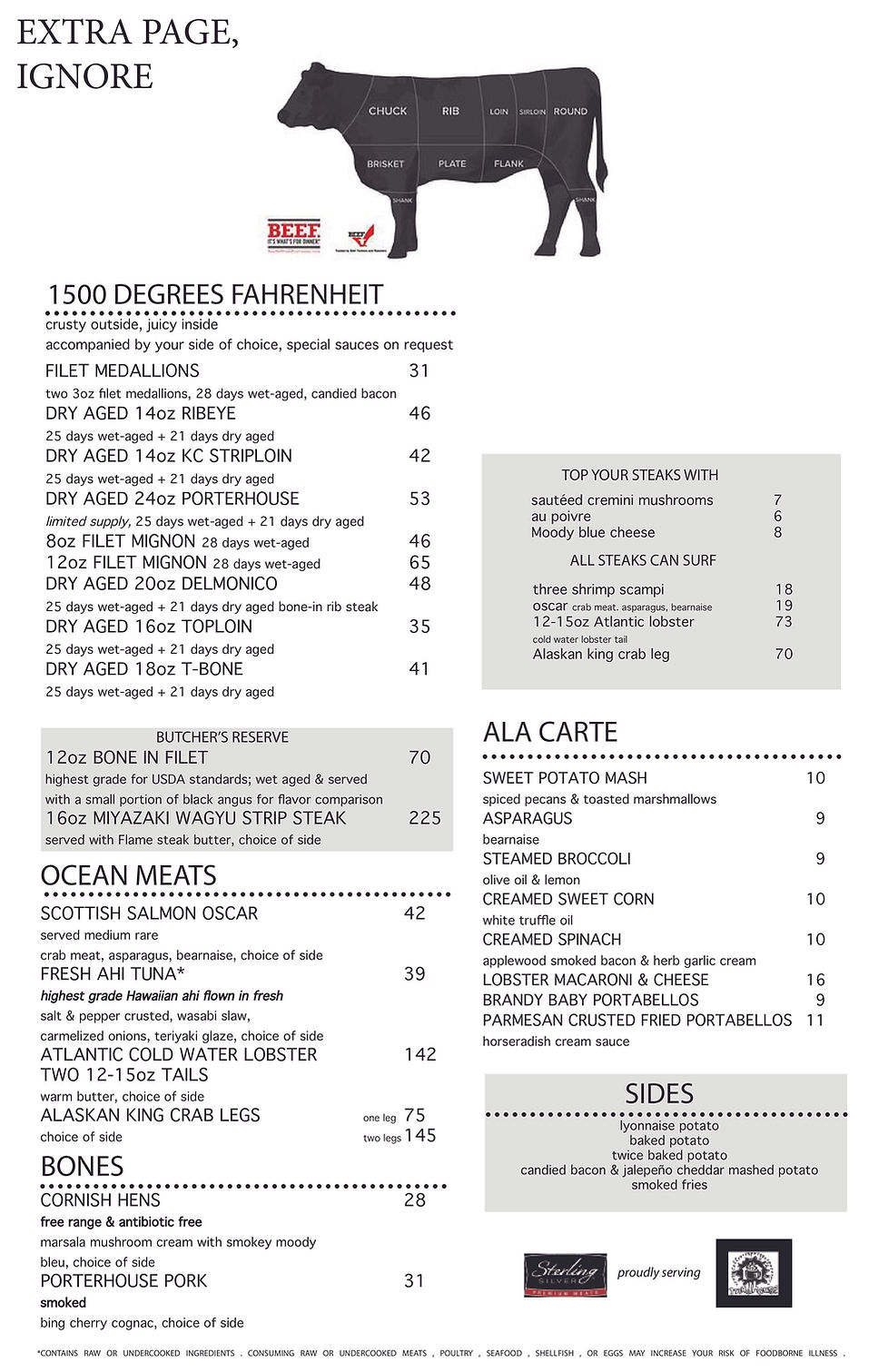 Menu | flame-steakhouse