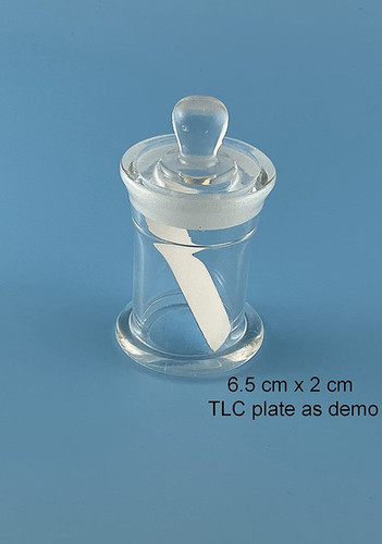 TLC Developing Glass Jar Bottle for TLC Strips (w/Sample Strips ...