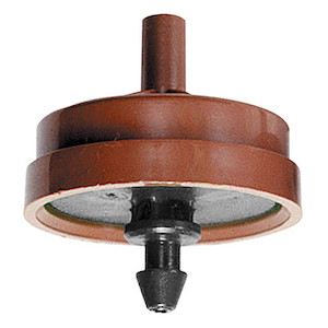 Netafim Pressure Compensating Emitter w/ Barbed Outlet - 1.06 GPH Black ...