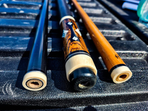 8 Point Masterpiece with Spanish Bull Leather Wrap | Hambone Custom Cues