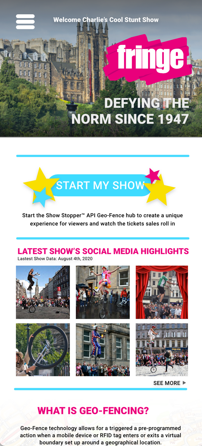 Fringe App | Portfolio